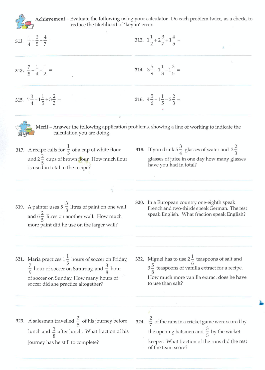 9M1MAT22: Add and Subtract Fractions | MHOL